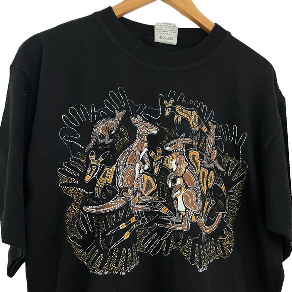 Vintage | Shirts | Vintage 8s Gooses Australia Kangaroo T Shirt Large L ...